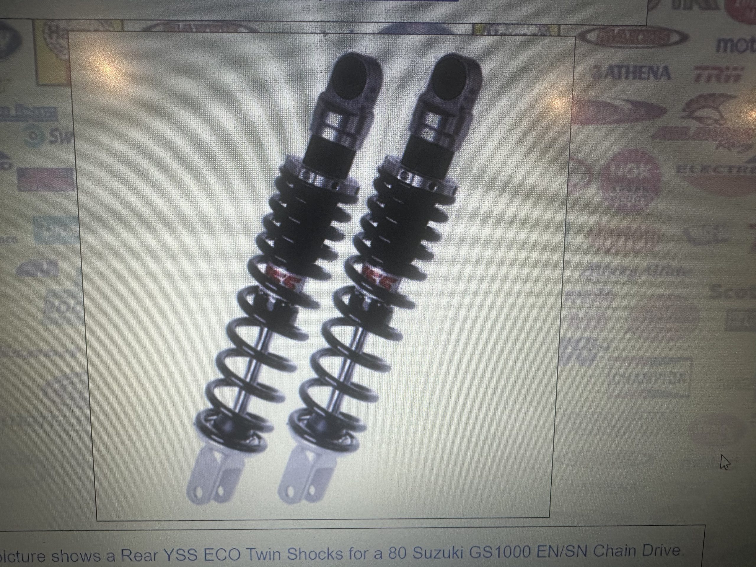 Yss eco rear shock absorbers - Grumpy 1260 Suzuki Spares
